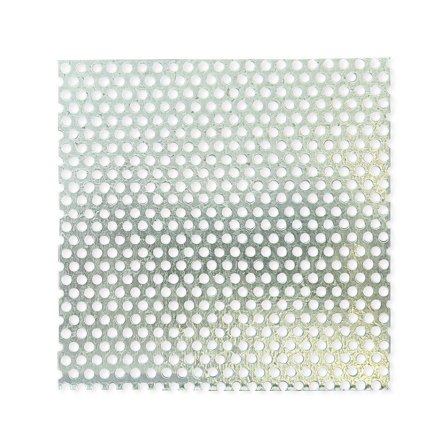 Vent Plate Galv Steel 12cm x 12cm x 0.6mm ø3.2 for Crown Boards (Flow ...